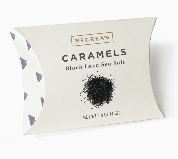McCrea's Caramels Black Lava Sea Salt Pillow Box | nook
